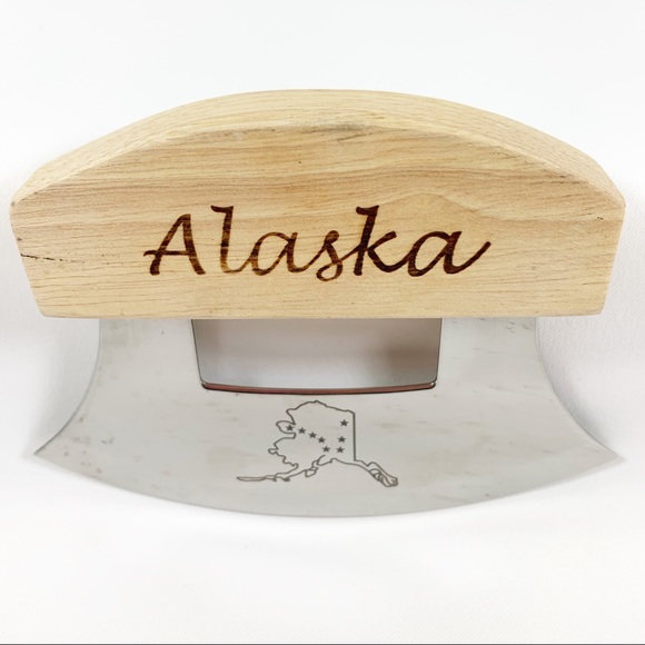 Kitchen | Alaska Ulu Knife State Outline 525 Blade Euc | Poshmark